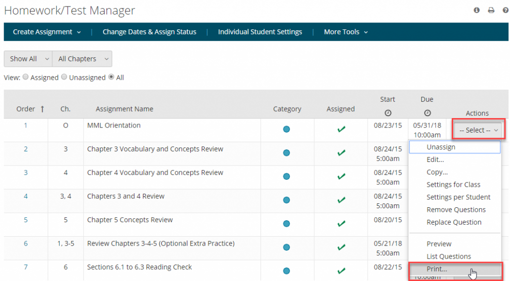 How to Print Homework/Quizzes/Tests in MyMathLab – PPSC eLearning ...