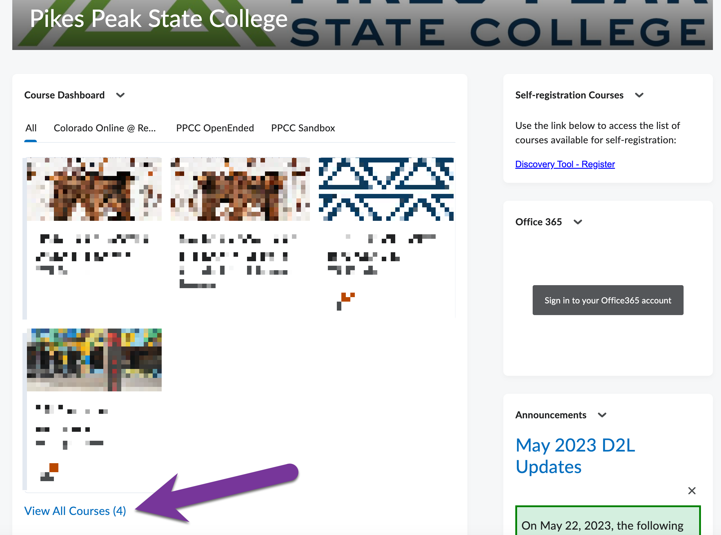 How to find Courses in MyCourses – PPSC eLearning Knowledge Base & Support