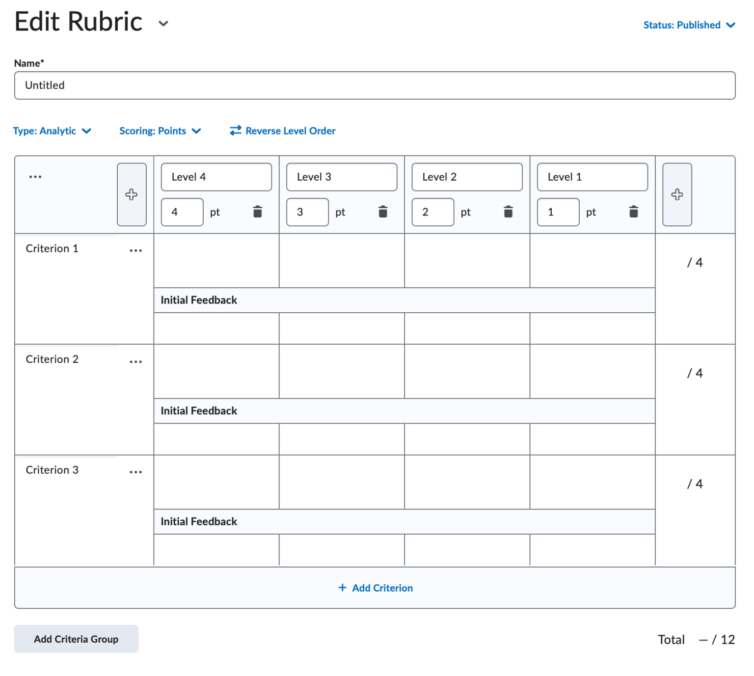 Create a Rubric – PPSC eLearning Knowledge Base & Support