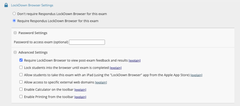 Respondus LockDown Browser and Monitor – Getting Started – PPSC eLearning Knowledge Base & Support