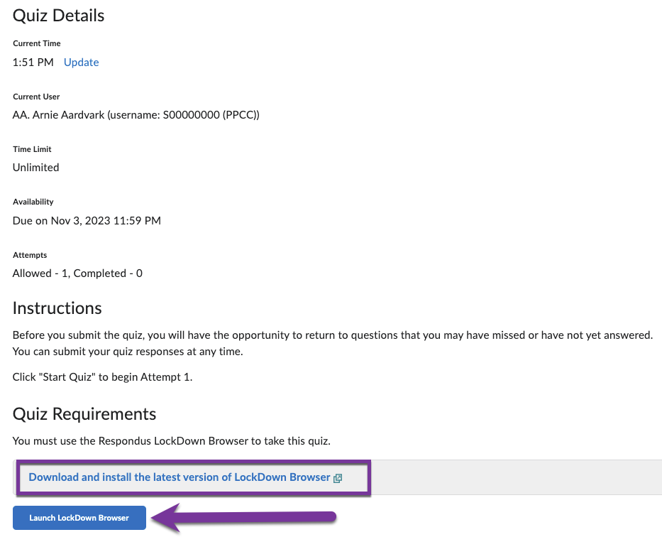 Respondus LockDown Browser and Monitor – Getting Started – PPSC eLearning Knowledge Base & Support