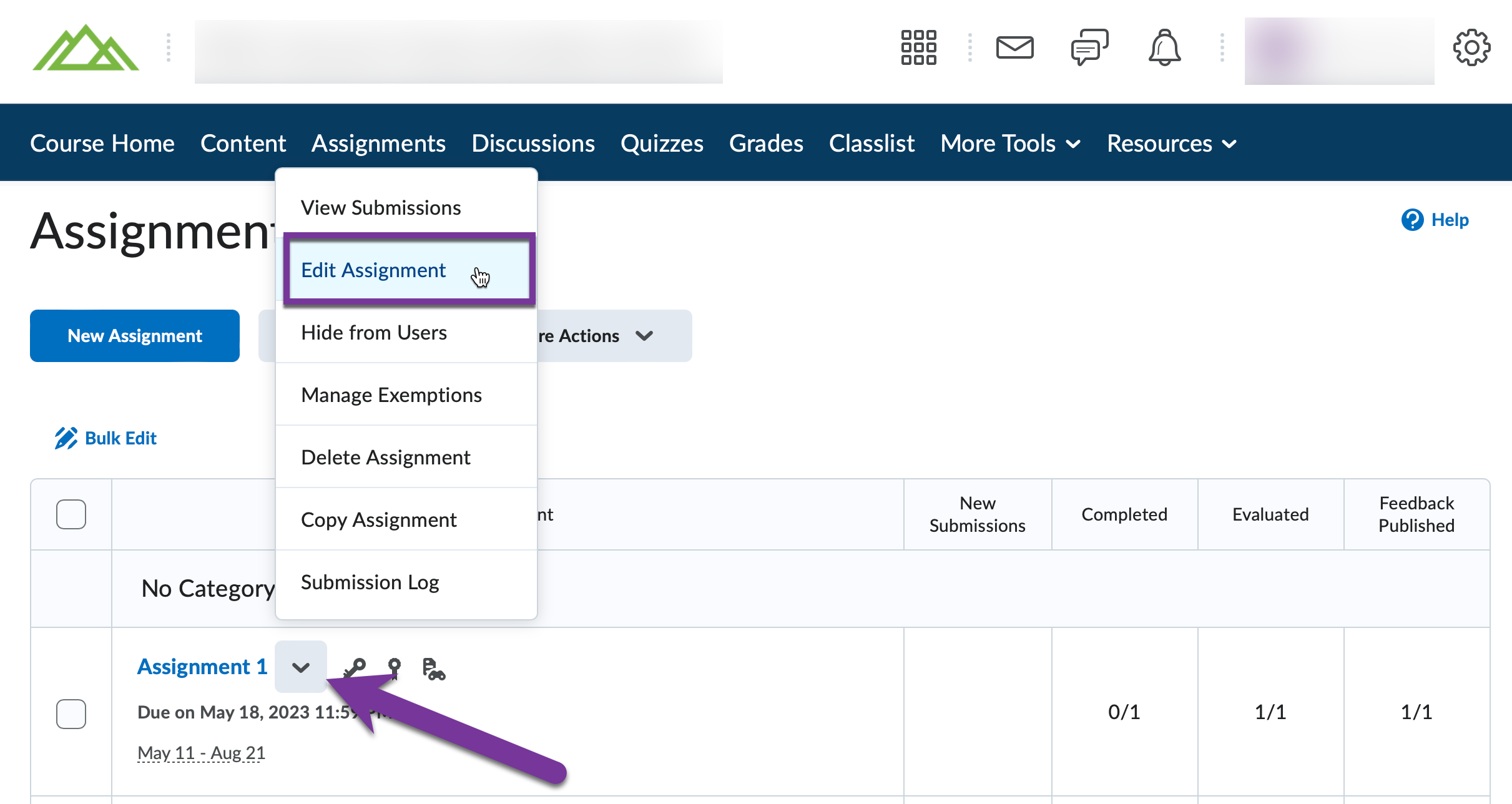 Give a student special access to an Assignment submission folder – PPSC eLearning Knowledge Base ...