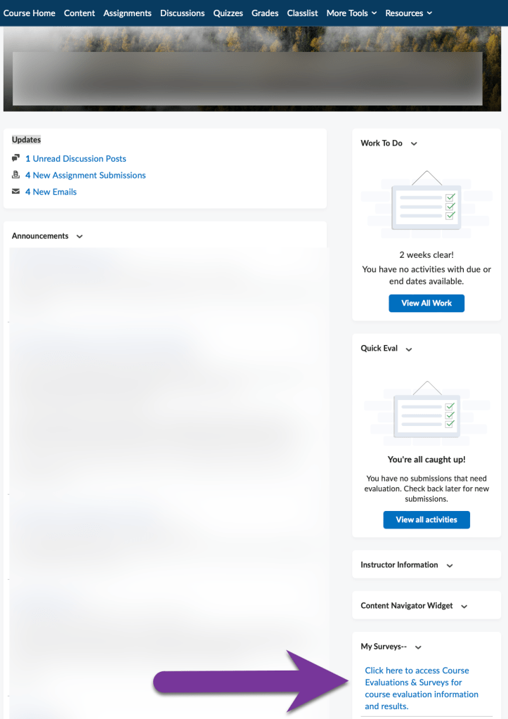 How to Access Course Evaluations – PPSC eLearning Knowledge Base & Support