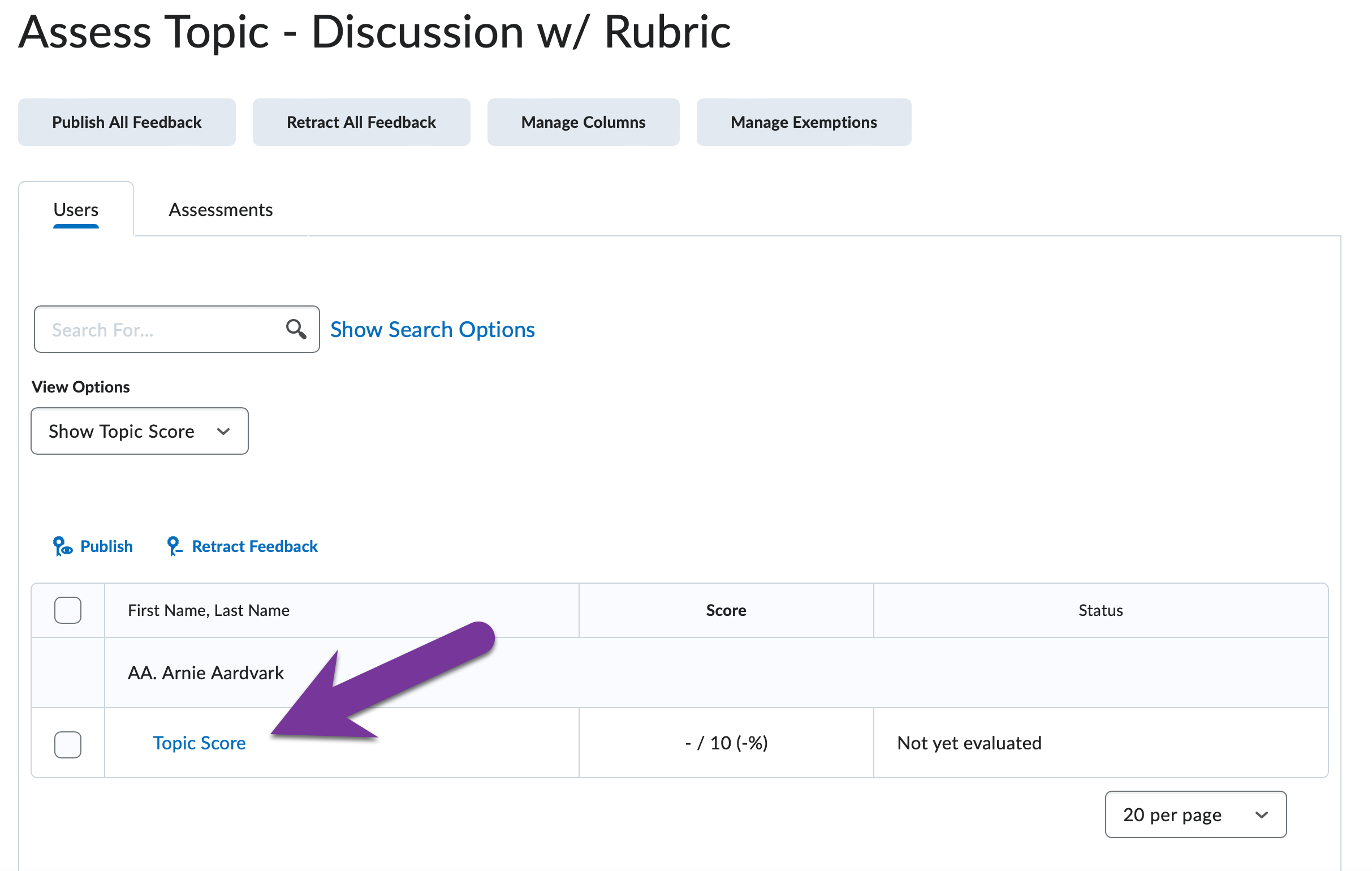 Grading a discussion submission using a rubric – PPSC eLearning ...