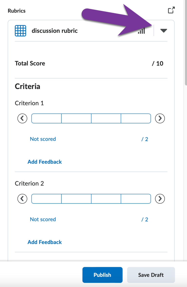 Grading an Assignment submission folder with rubrics – PPSC eLearning Knowledge Base & Support