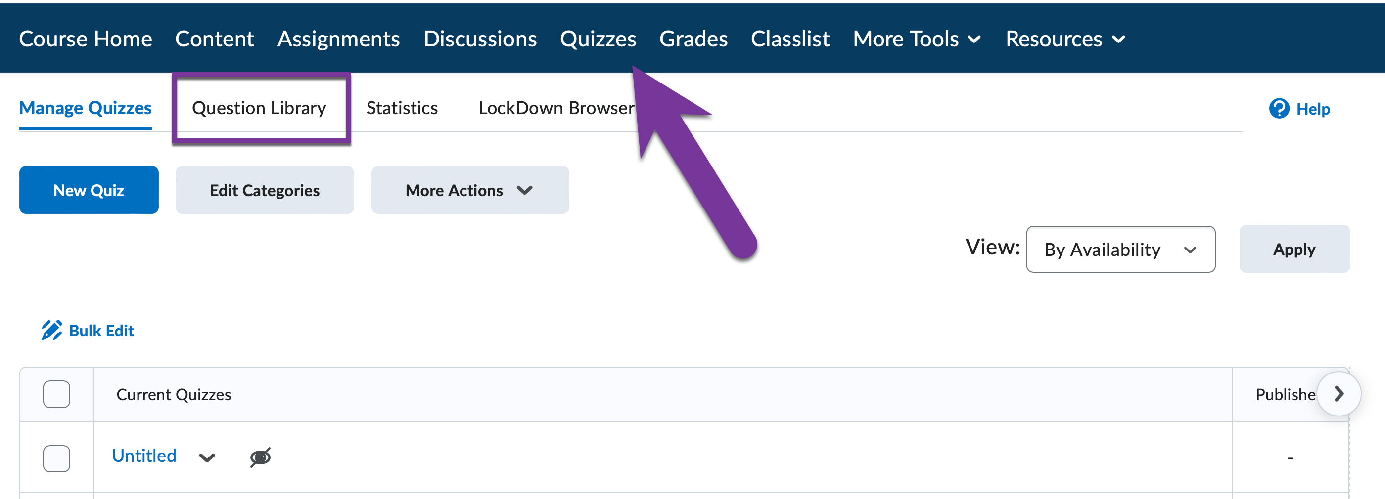Add Quiz Questions to the Question Library – PPSC eLearning Knowledge ...