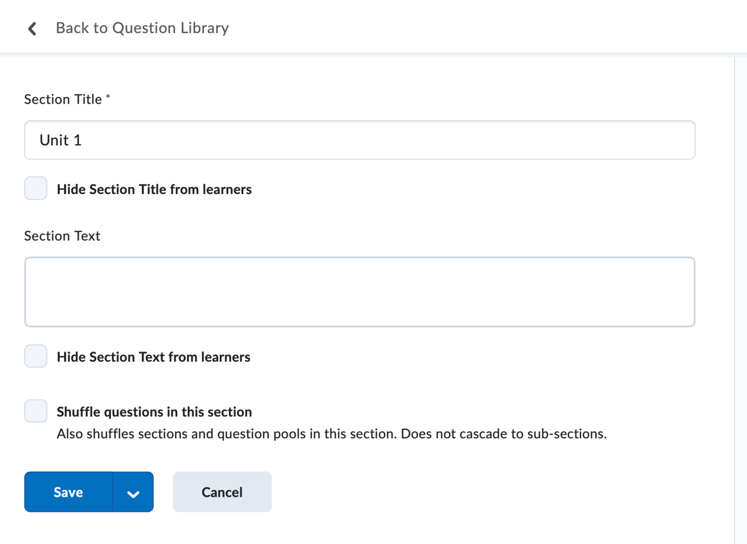 Add Quiz Questions to the Question Library – PPSC eLearning Knowledge ...