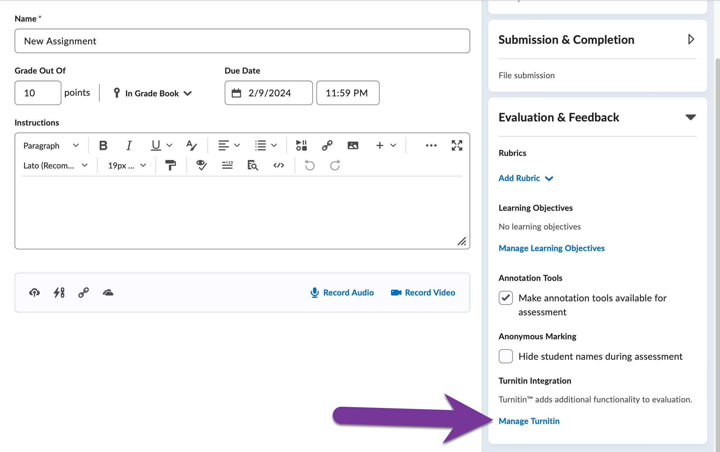 Link Turnitin to Assignment Submission Folders – PPSC eLearning ...