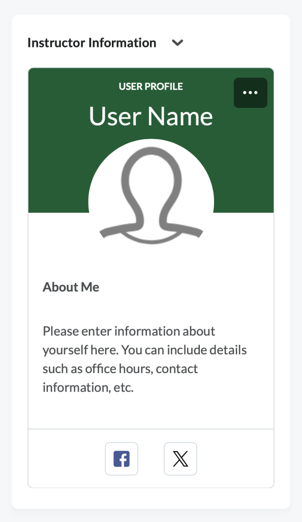 Edit the Instructor Information Widget – PPSC eLearning Knowledge Base ...