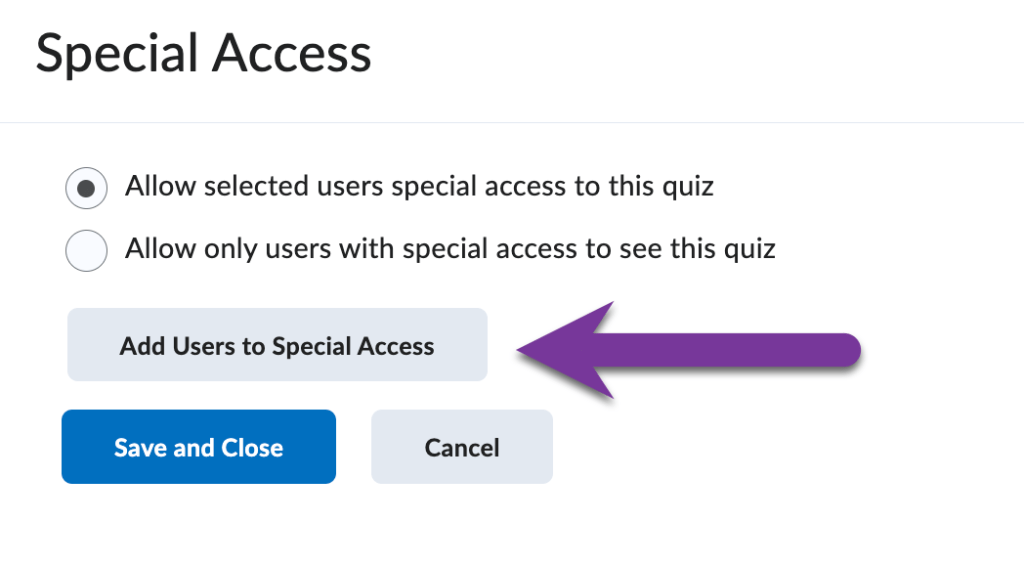 How to give a student special access – PPSC eLearning Knowledge Base ...