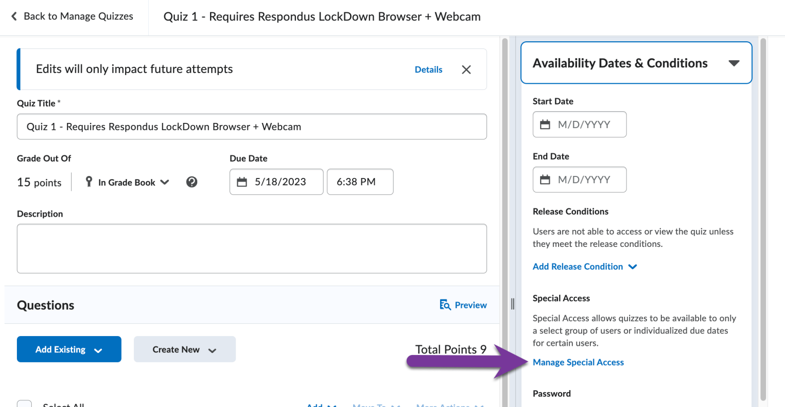 How to give a student special access – PPSC eLearning Knowledge Base & Support