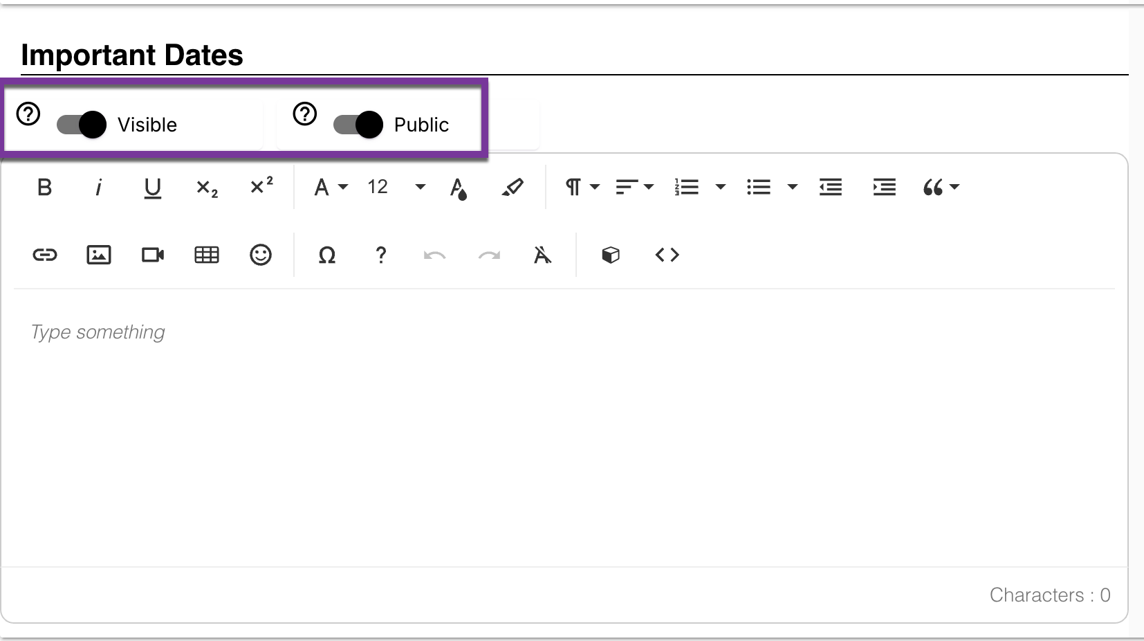 Making a Simple Syllabus Component Public/Private and Visible/Invisible ...